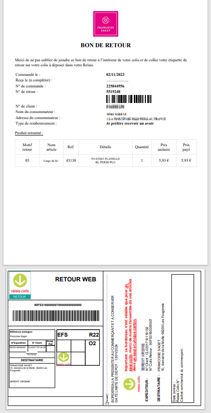 Réaliser un retour – Françoise Saget